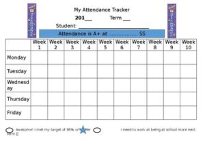 sheet-teacher-Class Attendance Tracker | teachers Resources